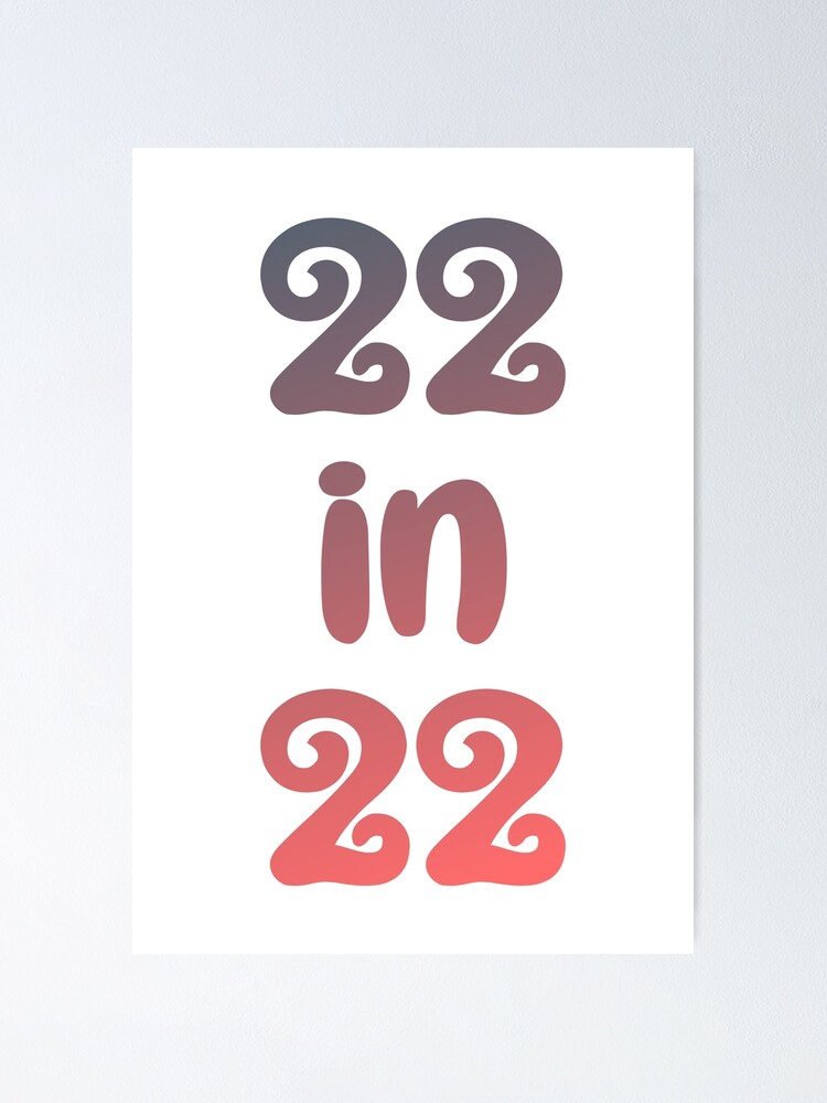 "22 in 22 gradient | 22nd Birthday | Turning 22 in 2022 | 22nd birthday ...