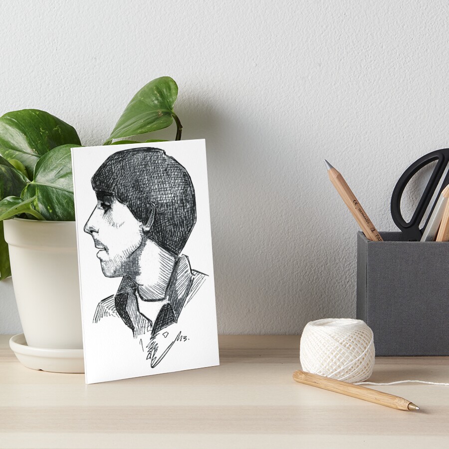 "Keith Moon Profile - Graphic Portrait" Art Board Print for Sale by ...