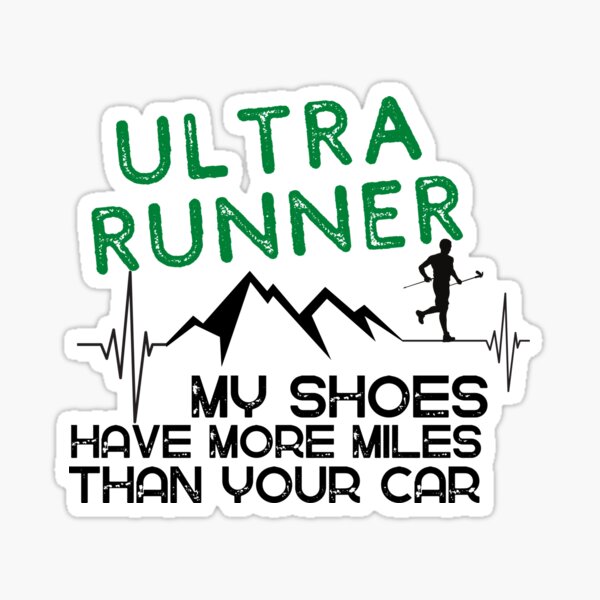 "Ultra Runner. Keep going" Sticker by PlanBesser | Redbubble