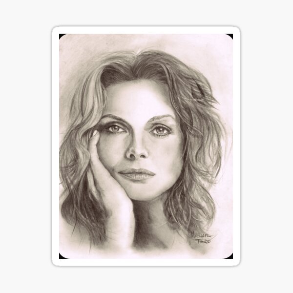 "MICHELLE " Sticker by michaeltodd | Redbubble