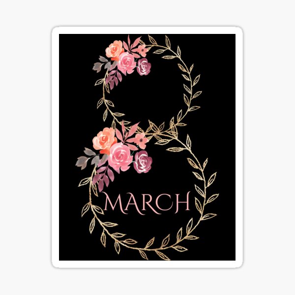 "woman 8 march" Sticker by KVAdesign | Redbubble