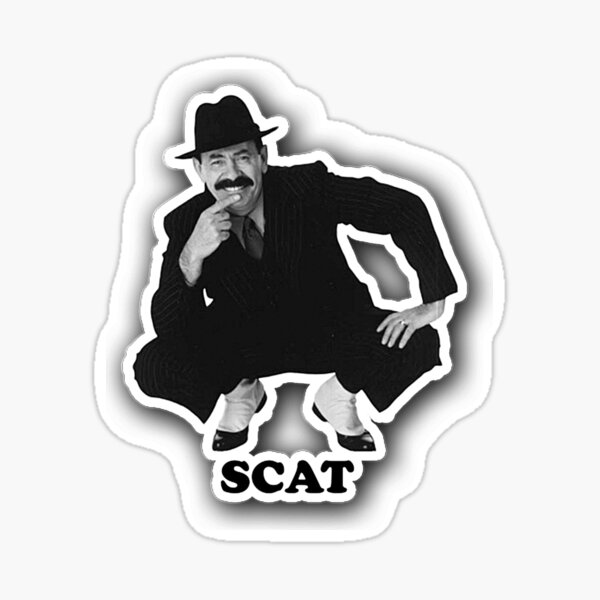 "Scatman Vintage Skat" Sticker by Gealoe15x | Redbubble