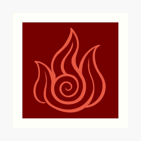 "Avatar Fire Nation Symbol" Art Print for Sale by BigGooMan | Redbubble
