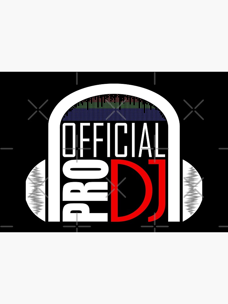 "OFFICIAL PRO DJ LOGO white" Poster for Sale by KoolDsignsMUSIC | Redbubble