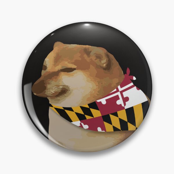 "Maryland Cheems - Sitting Shiba Inu Meme" Pin by HoneyKiwi | Redbubble