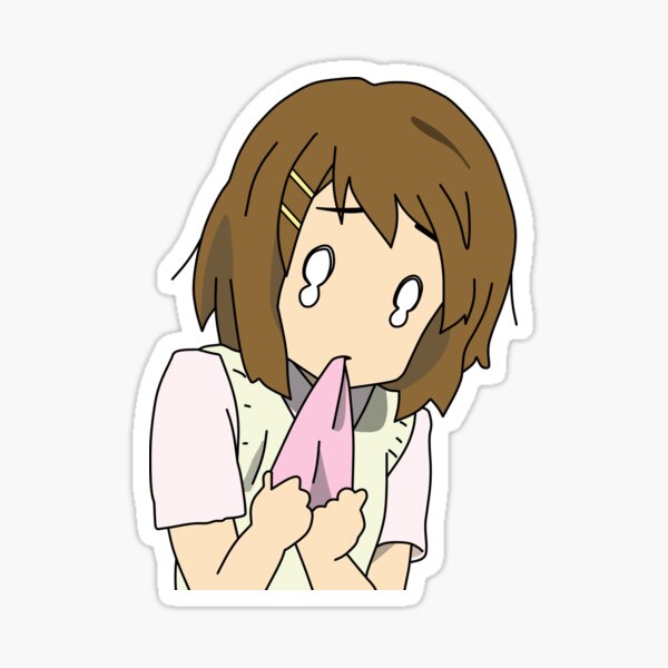 "Cute face yui" Sticker by Semzig | Redbubble