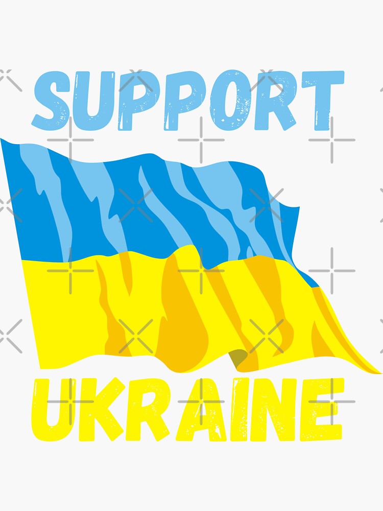 "Support Ukraine" Sticker by Winederful | Redbubble