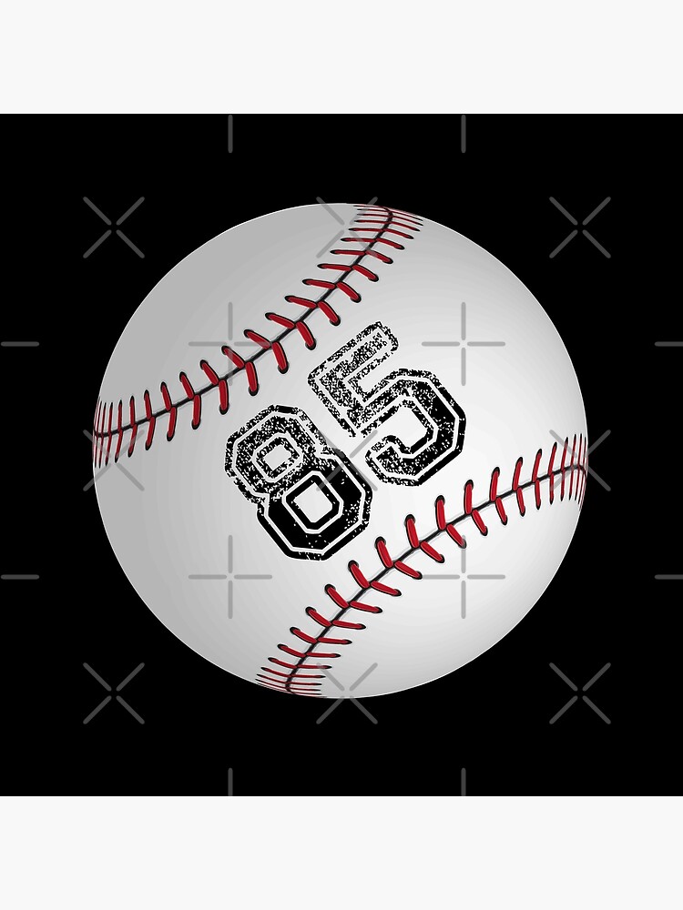 "Baseball ball number 85, eighty five " Poster for Sale by TheCultStuff ...