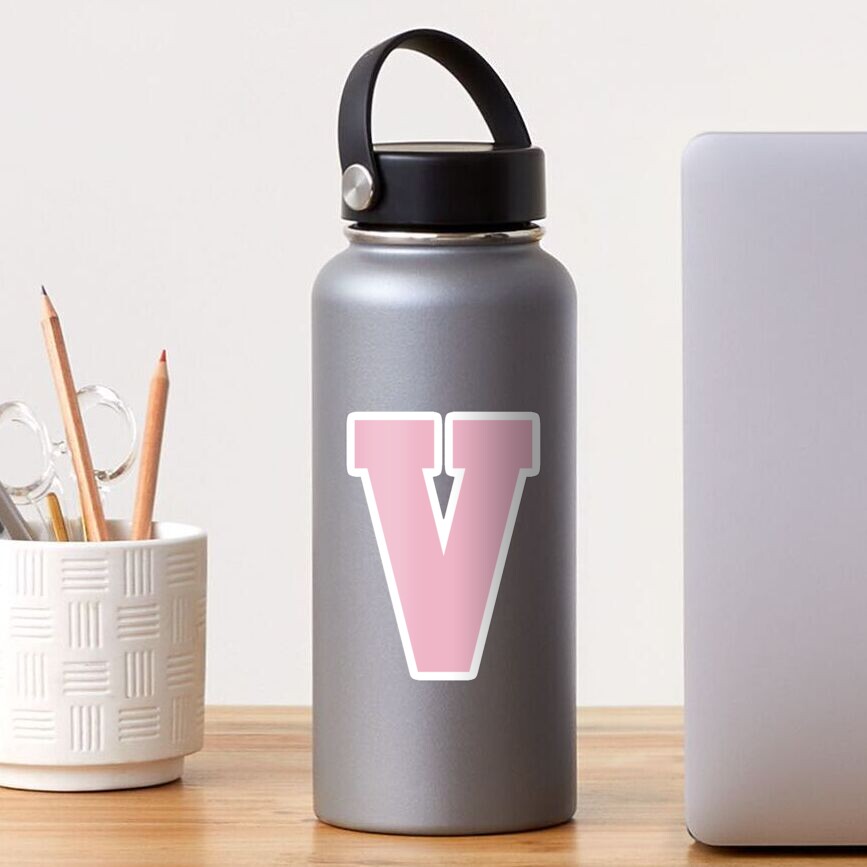 "Alphabet, Rose V, Sports letter V" Sticker by TheCultStuff | Redbubble