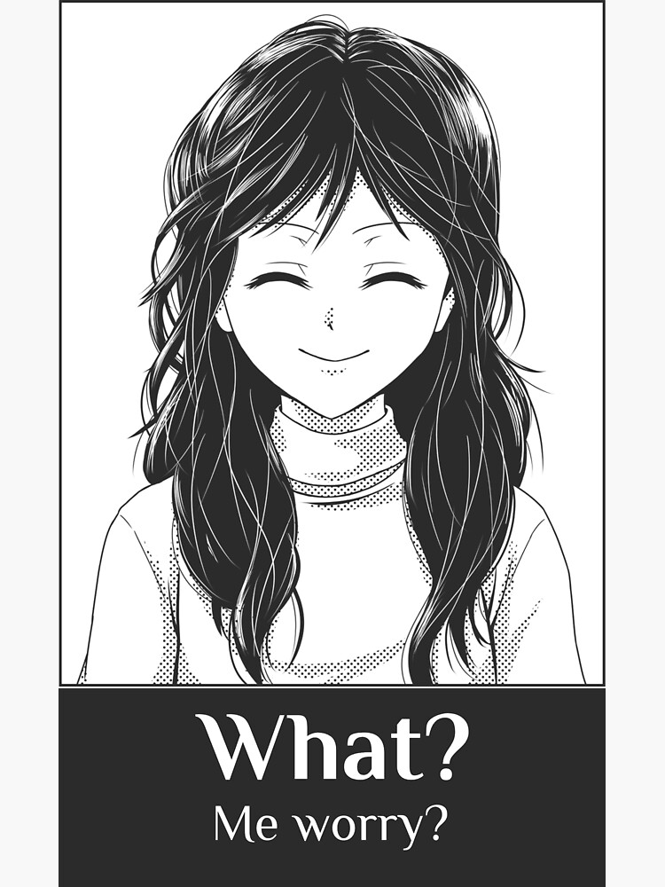 "What? Me Worry?" Sticker for Sale by WordsVault | Redbubble