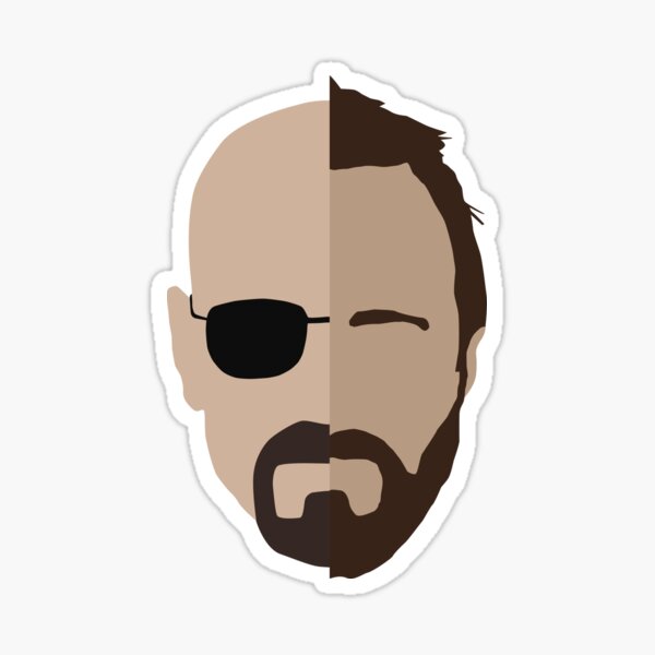 "Breaking Bad - Walter & Jesse" Sticker by PearShaped | Redbubble