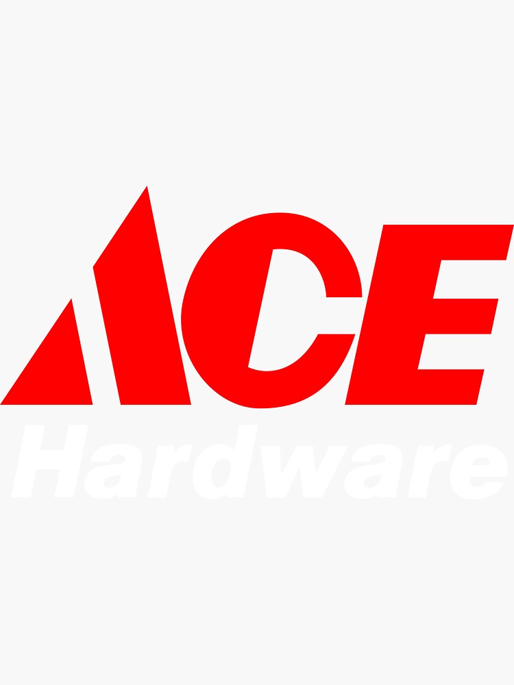 "Logo Ace - Hardware." Sticker by MaryFordex32 | Redbubble