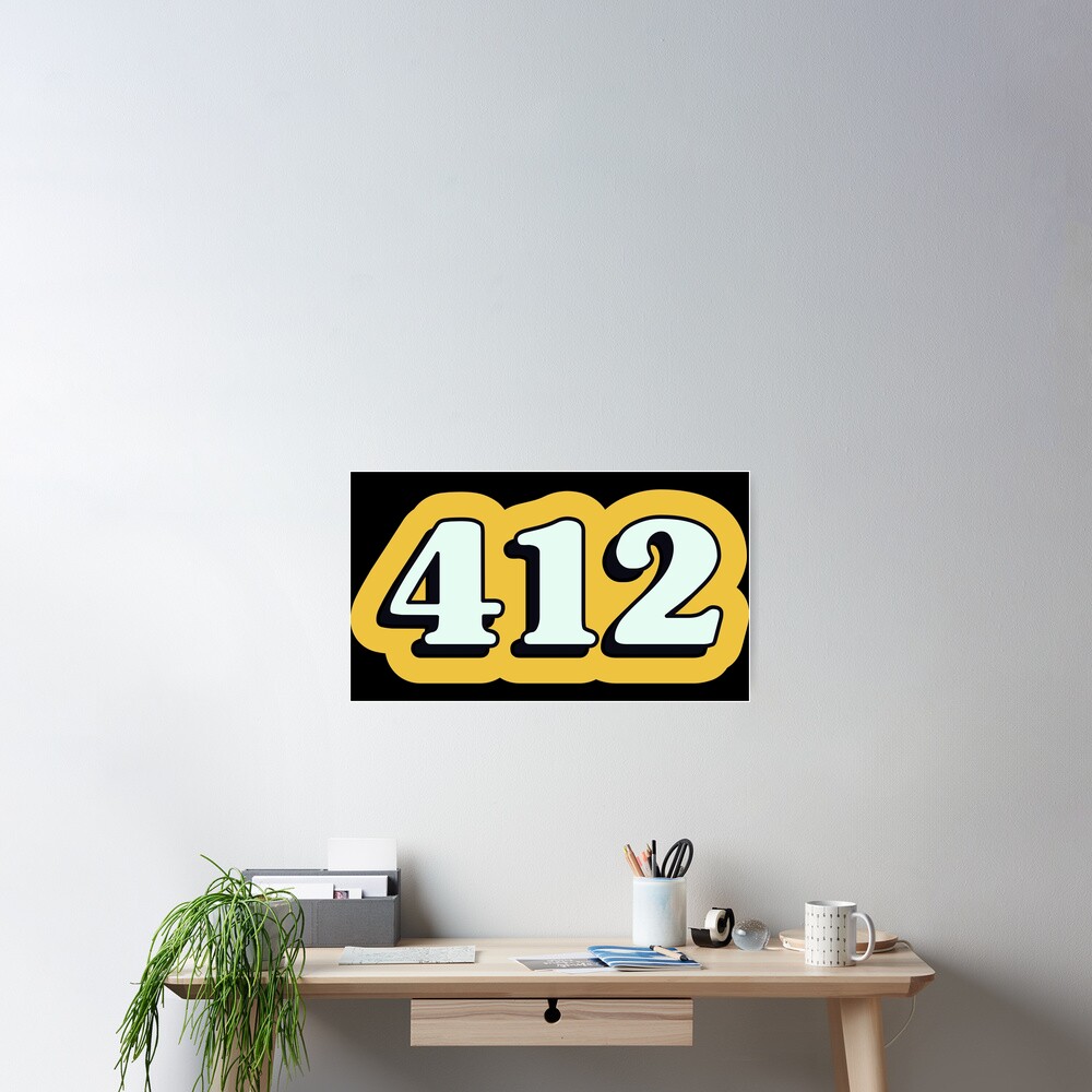 "412 area code zip code location pink" Poster by WA-KA-NE | Redbubble