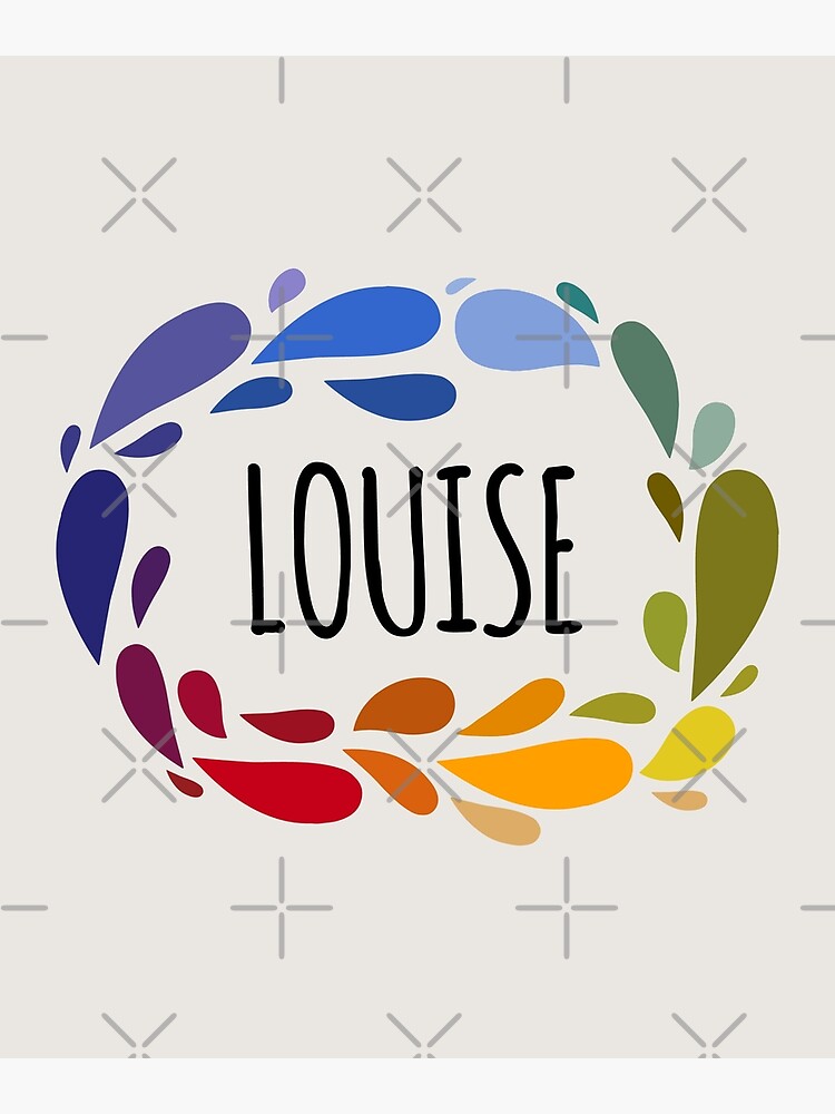 "Louise Name Cute Colorful Gift Named Louise" Poster for Sale by ...