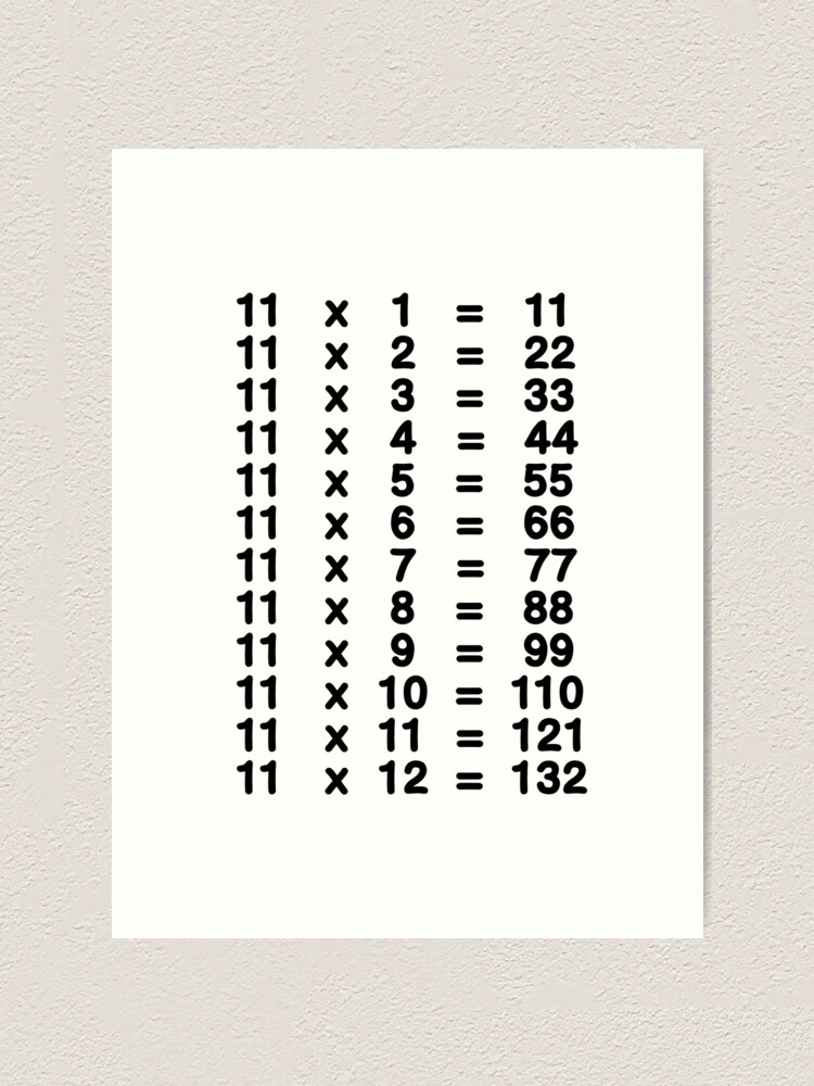 11 X Table Eleven Times Table Learn Multiplication Tables For Kids 11-x-table-eleven-times-table-learn-multiplication-tables-for-kids