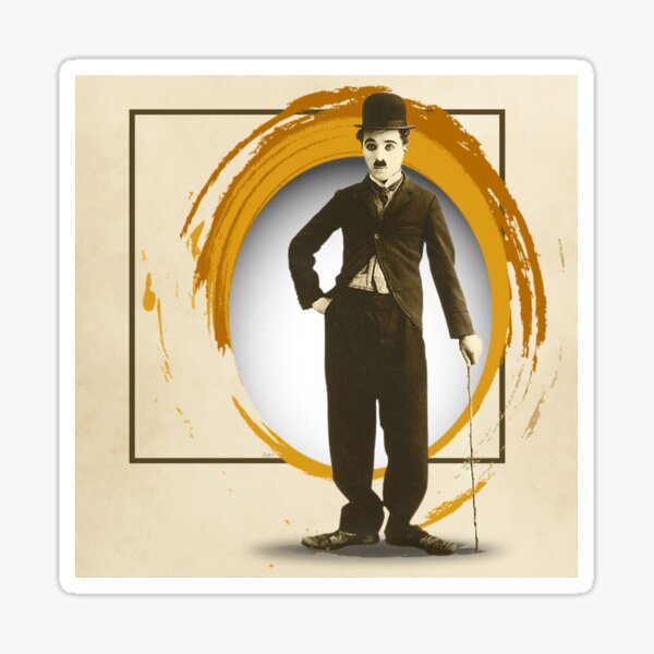 "Charlie Chaplin - Vintage" Sticker by WilcoxPhotoArt | Redbubble