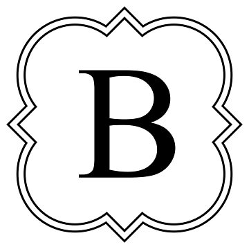 "Fancy B" Sticker for Sale by marinarcher | Redbubble