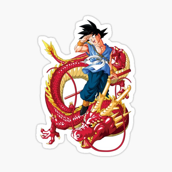 "Cartoon Goku Art" Sticker for Sale by AndyArtic | Redbubble