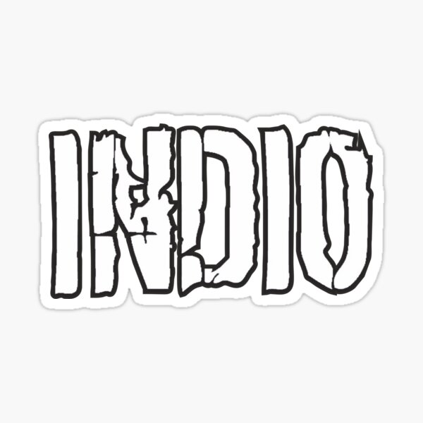 "Indio Solari, Logo." Sticker by feria-e | Redbubble