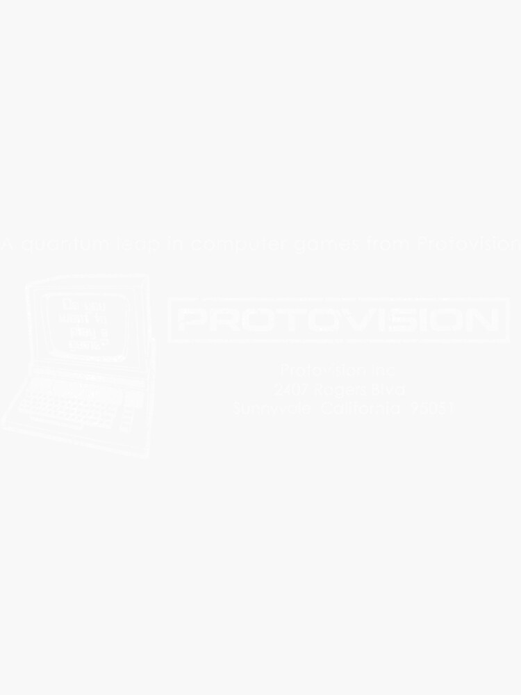 "Protovision Computer Games (WarGames) Classic T-Shirt" Sticker by ...