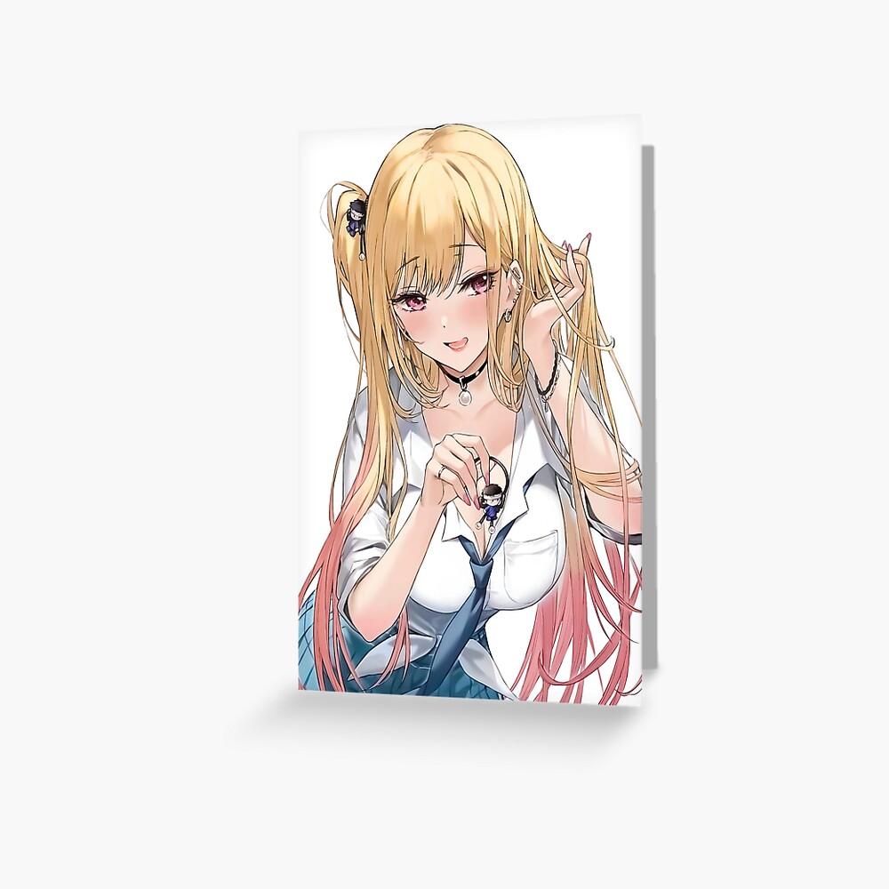 Kitagawa Marin My Dress Up Darling Anime Girl Waifu Greeting Card By Vacartde Redbubble