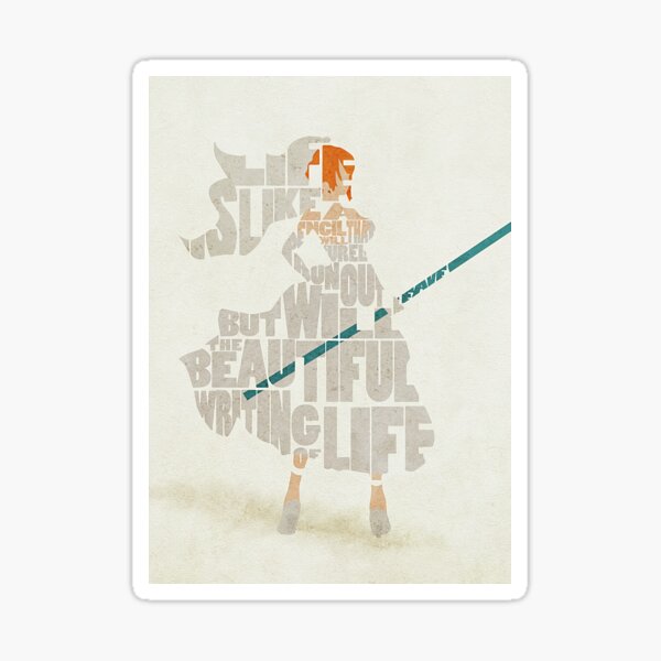 "Nami Typography Art" Sticker by CindyMinorCMA | Redbubble