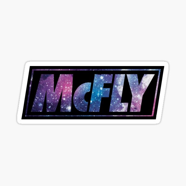 "McFly logo galaxy" Sticker by lizzie081194 | Redbubble