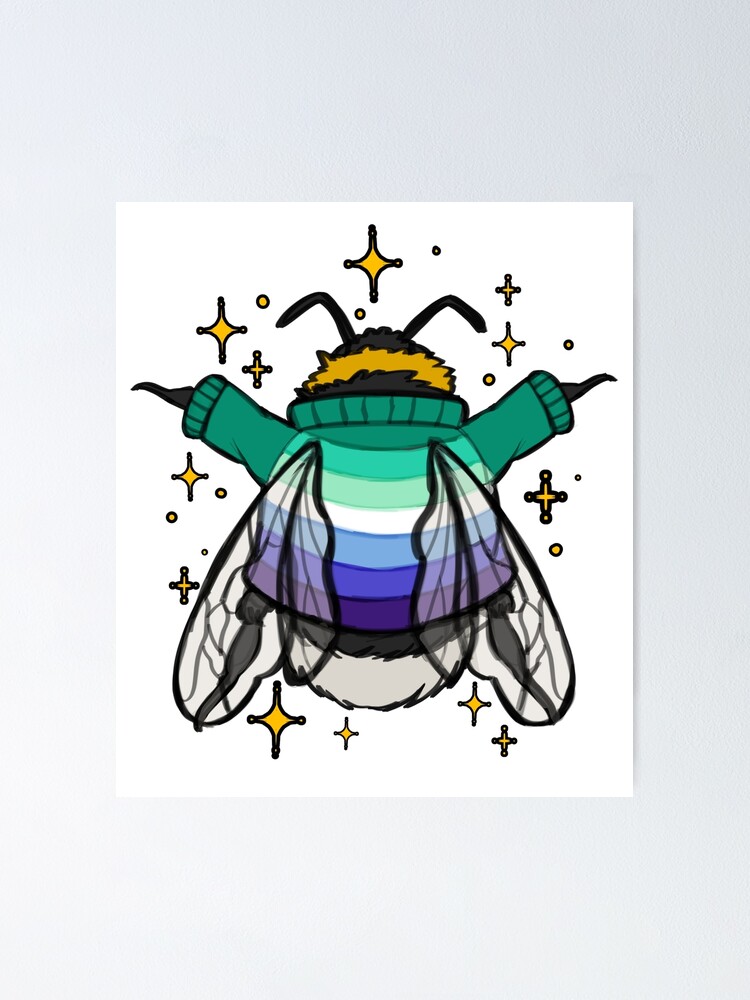 "bee gay" Poster for Sale by MathildeDraws | Redbubble
