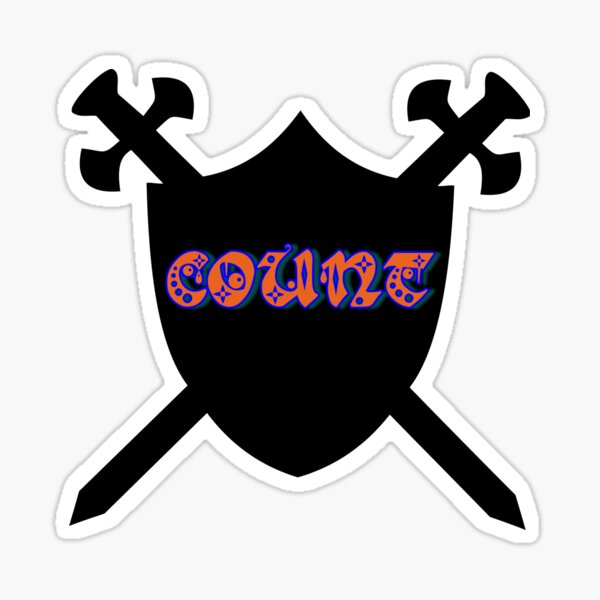 "Shield Of Orange count" Sticker by theknower22 | Redbubble