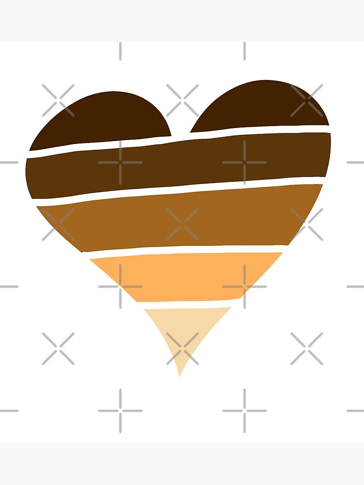 "Skin Color Heart" Poster for Sale by baddickdesign | Redbubble