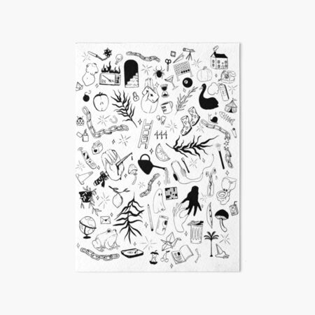 "Patchwork Flash Sheet Print (B&W)" Art Board Print by tovaengel ...