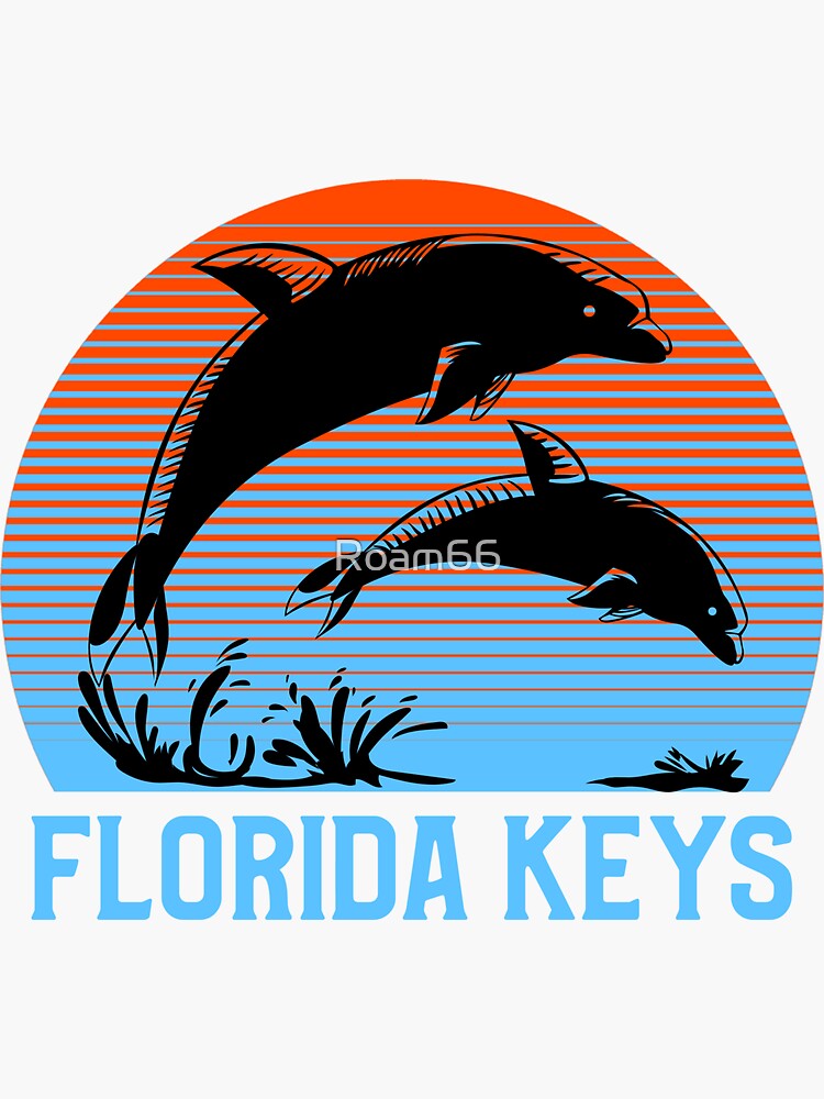 " Florida beach design, the Florida keys" Sticker for Sale by Roam66 ...