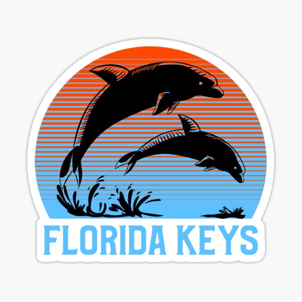 " Florida beach design, the Florida keys" Sticker for Sale by Roam66 ...