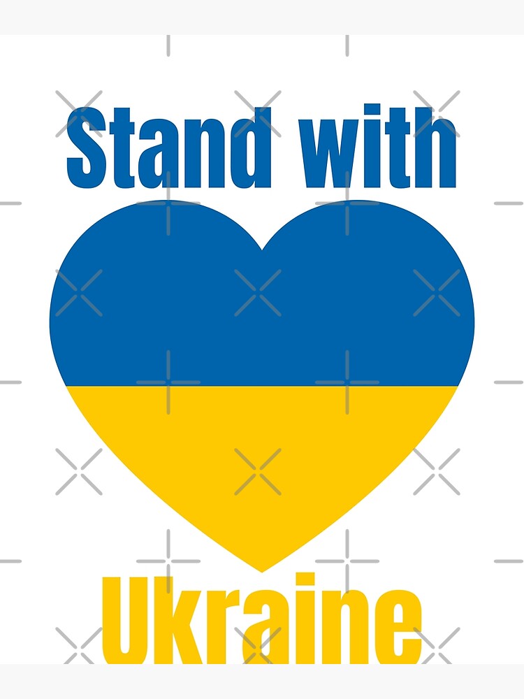 "I Stand with Ukraine, I support Ukraine, Stand with Ukraine, Support ...