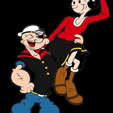 "popeye and olive oyl Classic ." Greeting Card for Sale by ElaineFaire ...