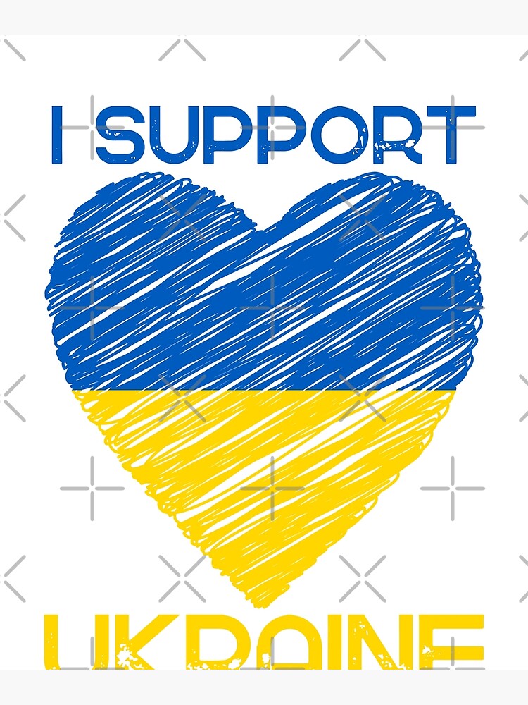"I Stand with Ukraine, I support Ukraine, Stand with Ukraine, Support ...