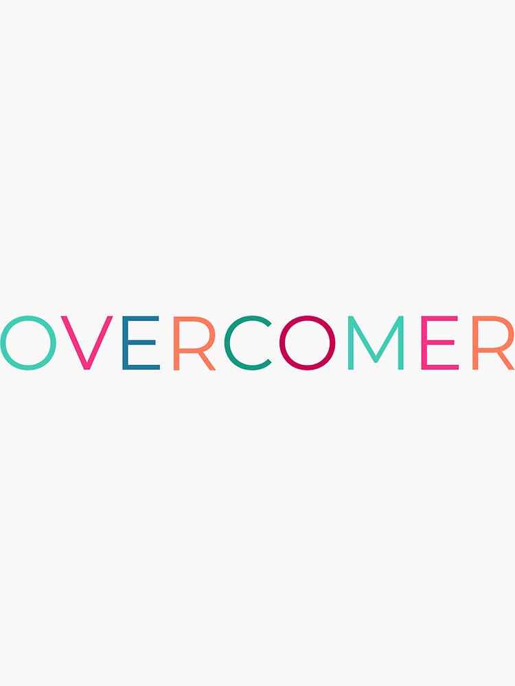 "Overcomer" Sticker for Sale by Augustine98 | Redbubble