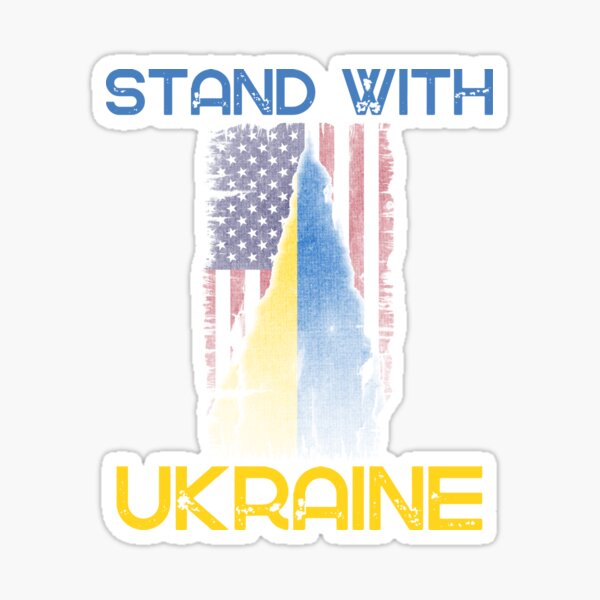 "I Stand with Ukraine, I support Ukraine, Stand with Ukraine, Support ...