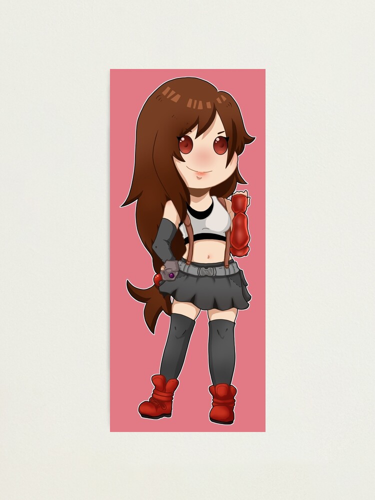 Lámina fotográfica «Chibi Tifa-Final Fantasy VII» de SillySnowKitty ...