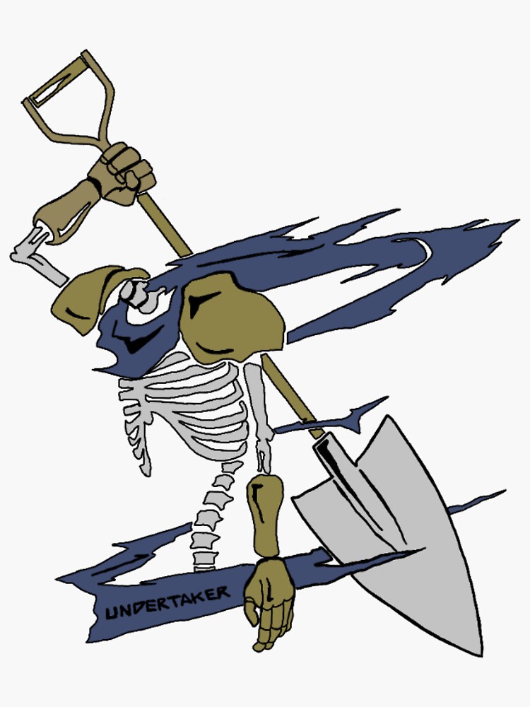 "Undertaker/Eighty-six 86 " Sticker for Sale by bdjondo | Redbubble
