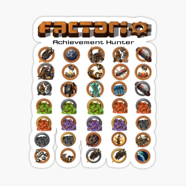 "Achievement Hunter, Factorio " Sticker for Sale by Suemontana886 ...