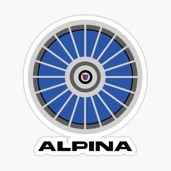 "Alpina Wheel Sticker" Sticker by batesyadi3 | Redbubble