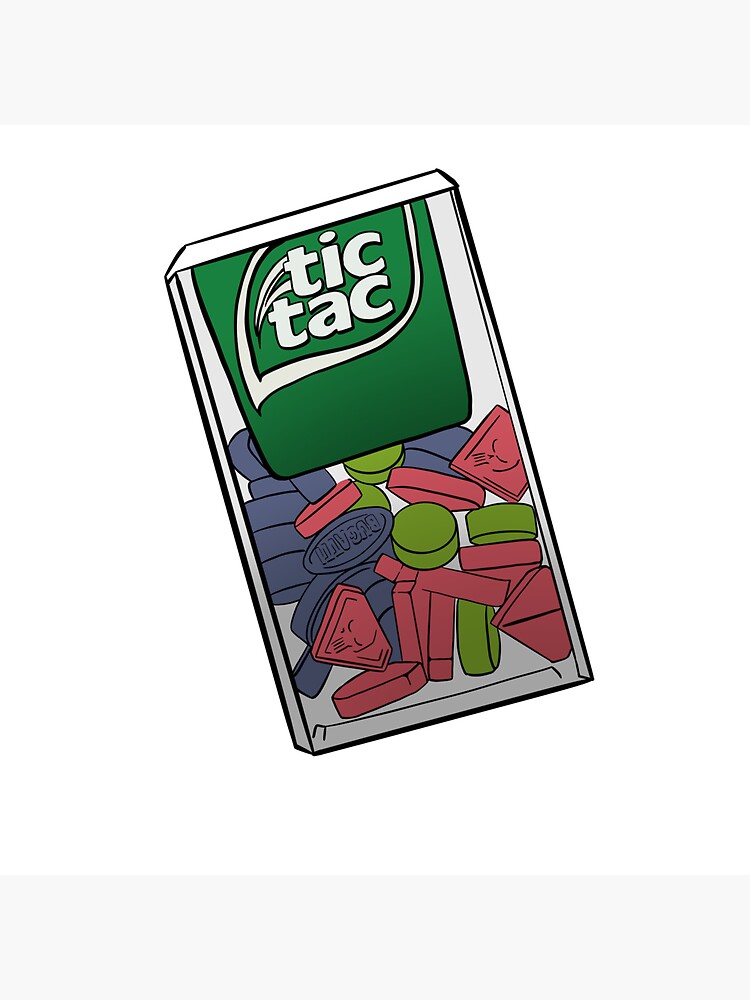 "Tic tacs " Sticker by amiebunny | Redbubble