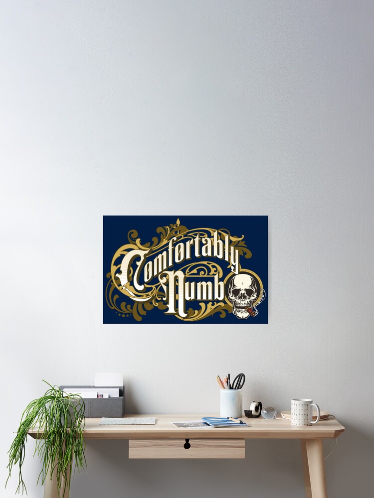 "Vintage Comfortably Numb " Poster for Sale by CitizenAwear | Redbubble
