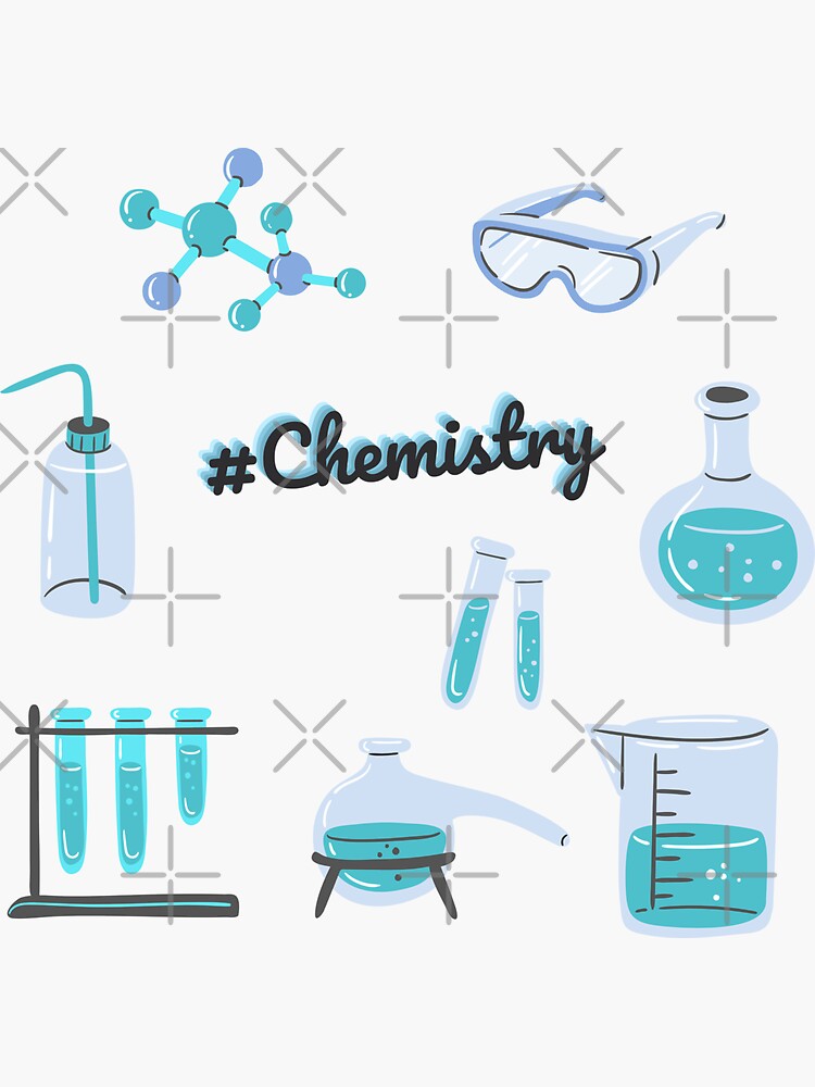 "Chemistry Lovers School Subject Stickers Pack" Sticker by A-H17 ...