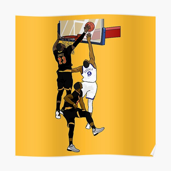 "LeBron James - The Block - Cartoon Style" Poster for Sale by AYA ...
