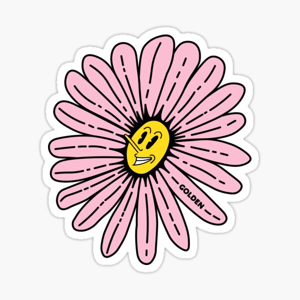 "Daisy Days Sorbet" Sticker by Liz-Vanderwerff | Redbubble