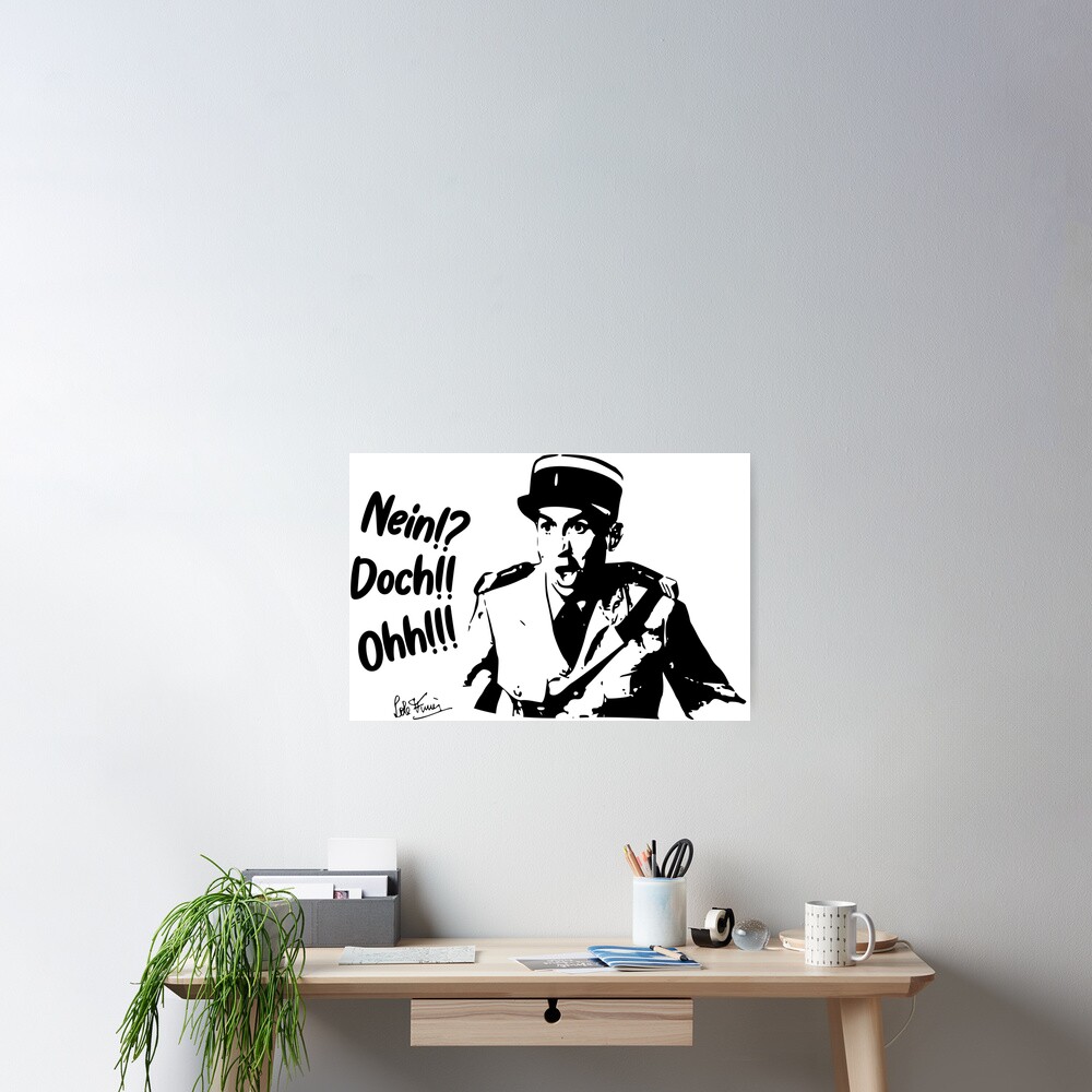 "Louis de Funès Funes Nein! Doch! Ohh!" Poster von Nordwind | Redbubble