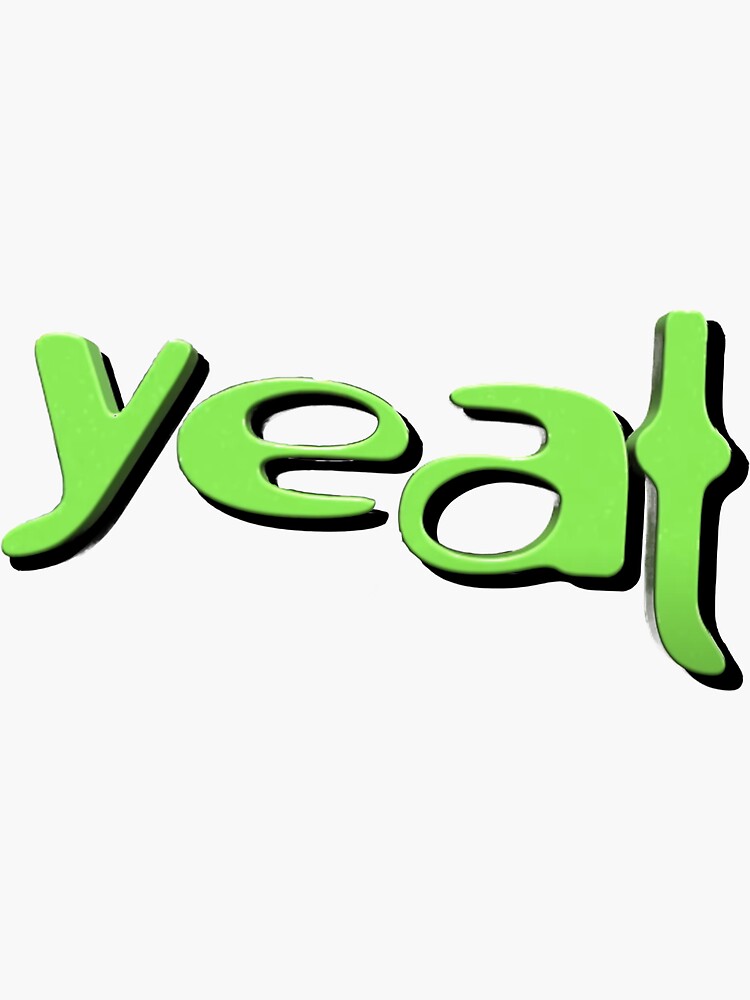 "Yeat" Sticker for Sale by MattZdeb | Redbubble