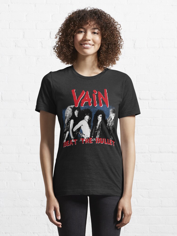 "Vain Glam Band Beat The Bullet" Essential T-Shirt for Sale by ...